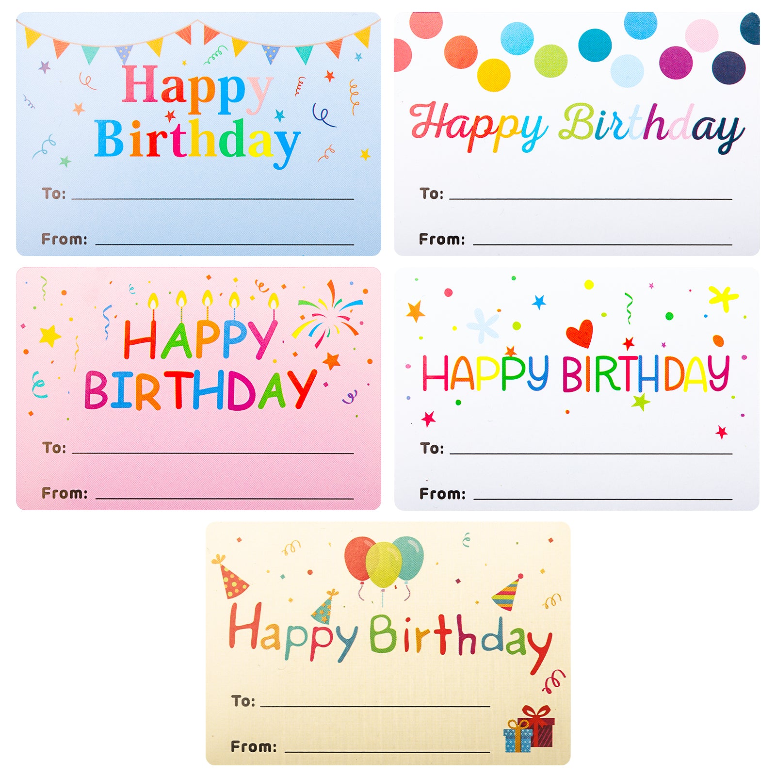 Anwyll Happy Birthday Gift Tags Name Stickers,Happy Birthday to from S ...